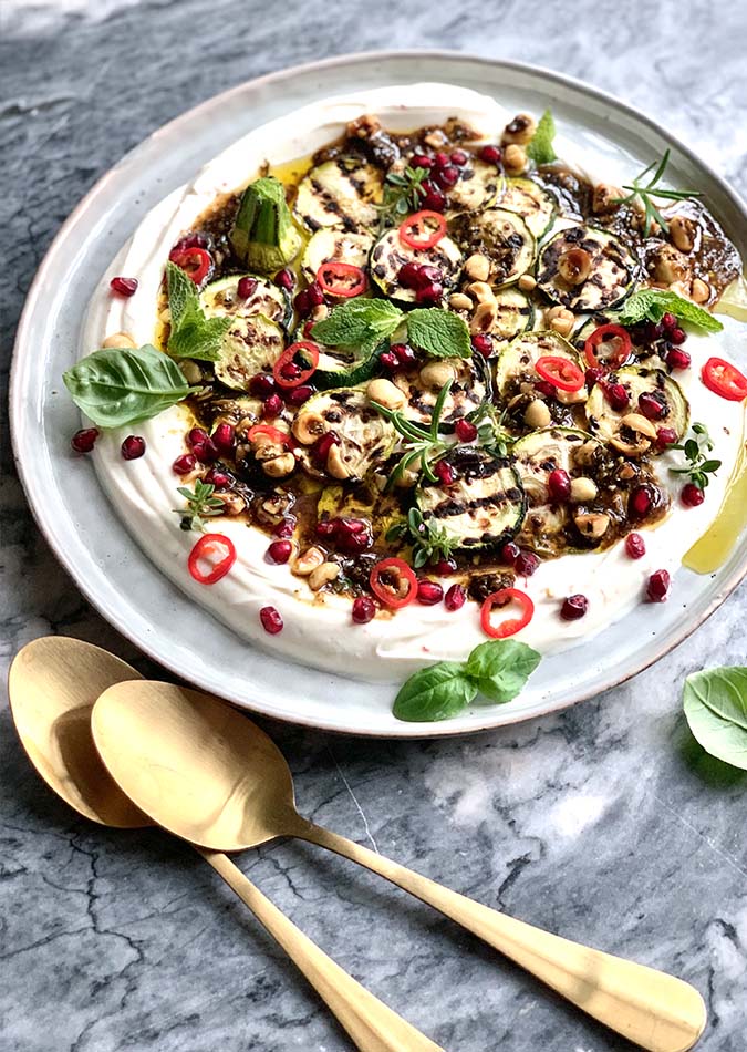 Labneh with grilled zucchini – Made by Mama US
