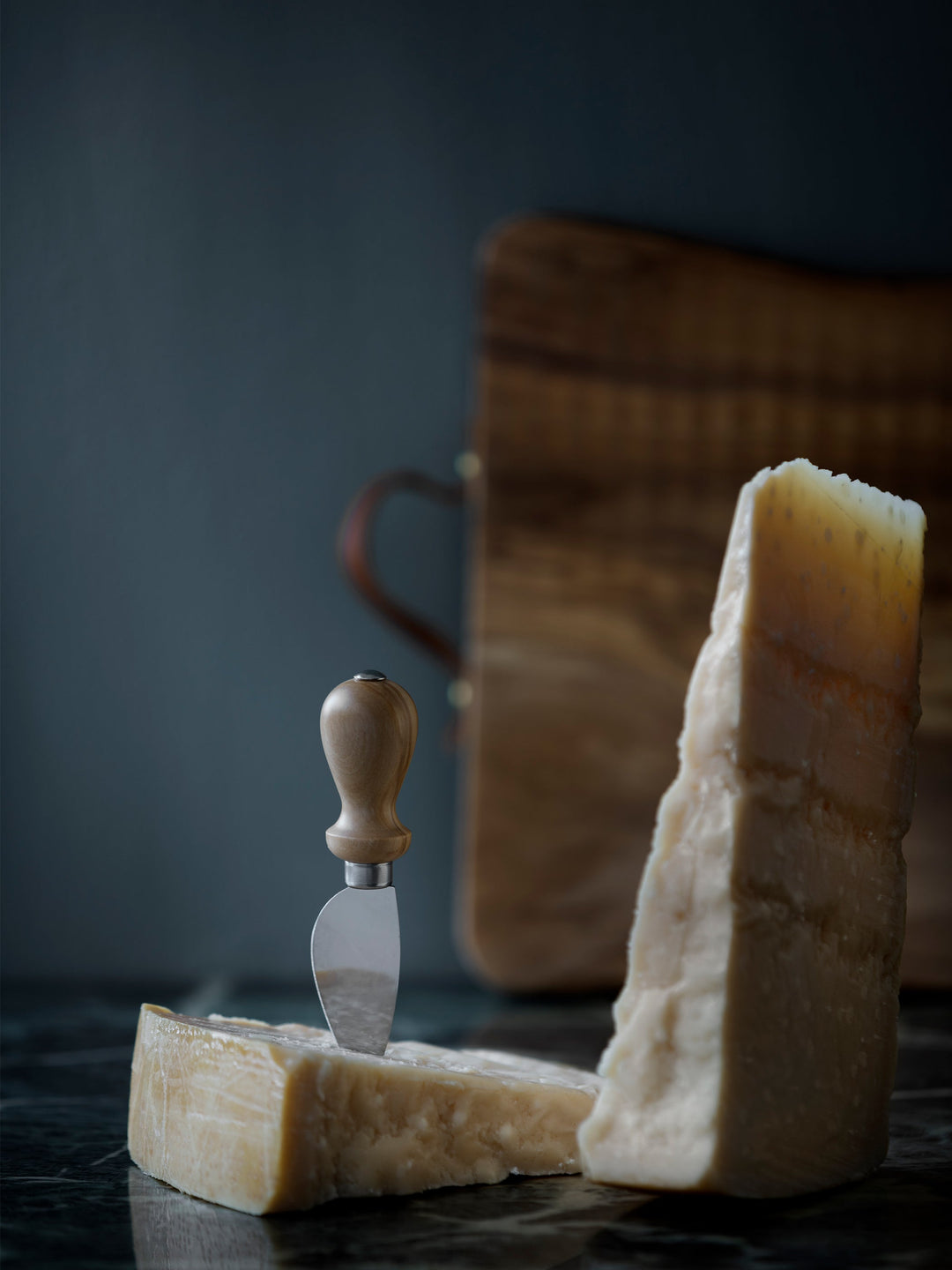 Olive Wood, Stainless Steel Cheese Knives, Parmesan Cheese – Made by ...